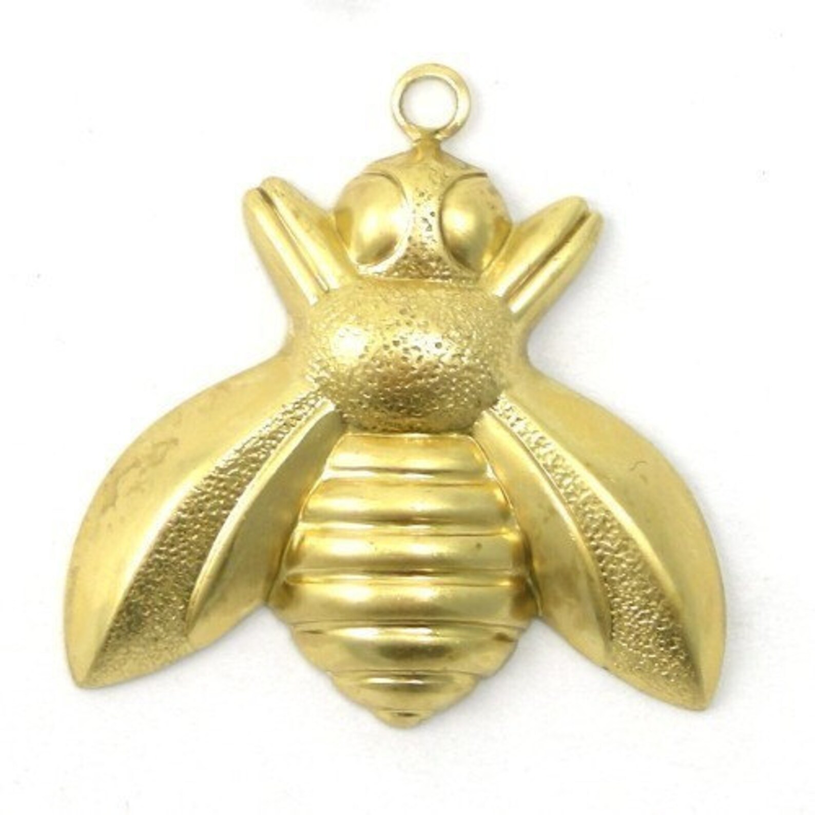 Raw Brass Insect Bee Stamping Charms Pendant Large (4) CP017 - Etsy