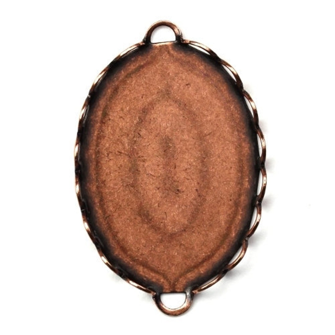 Ajustes Cordón Borde 25x18mm Cobre Envejecido 2 Bucles 2 - Etsy España