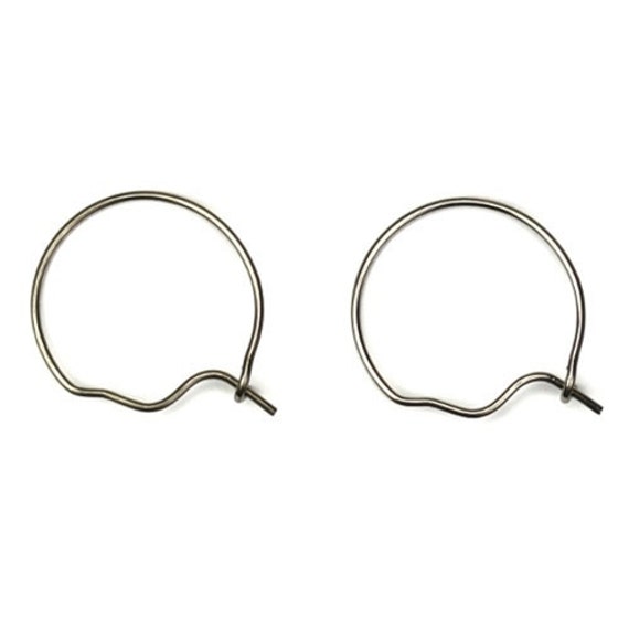 Surgical Stainless Steel Small Hoop Ear Wires 18 FI522 | Etsy