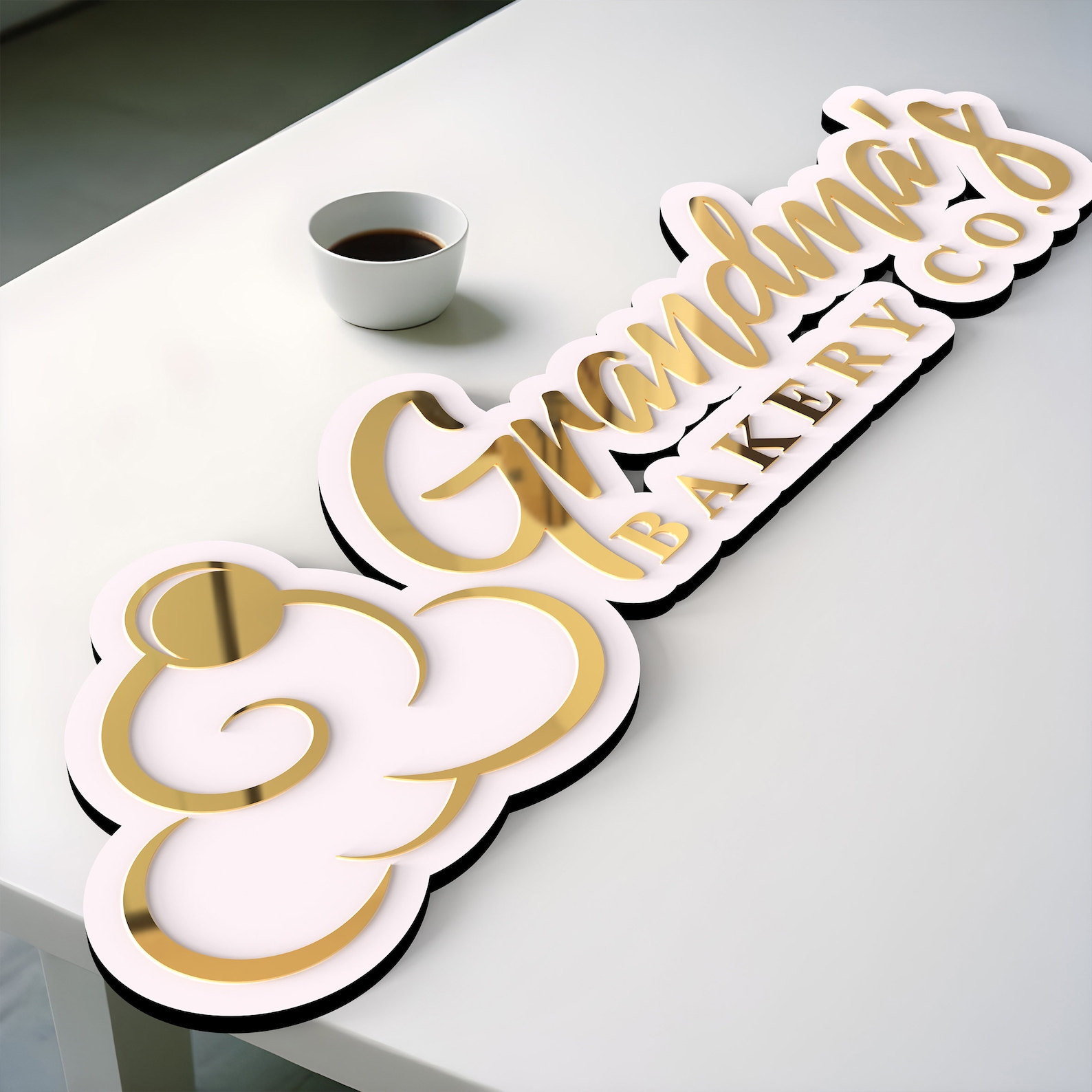 Custom Design Business Sign, Bakery Sign, Acrylic Name Sign, Store Name ...