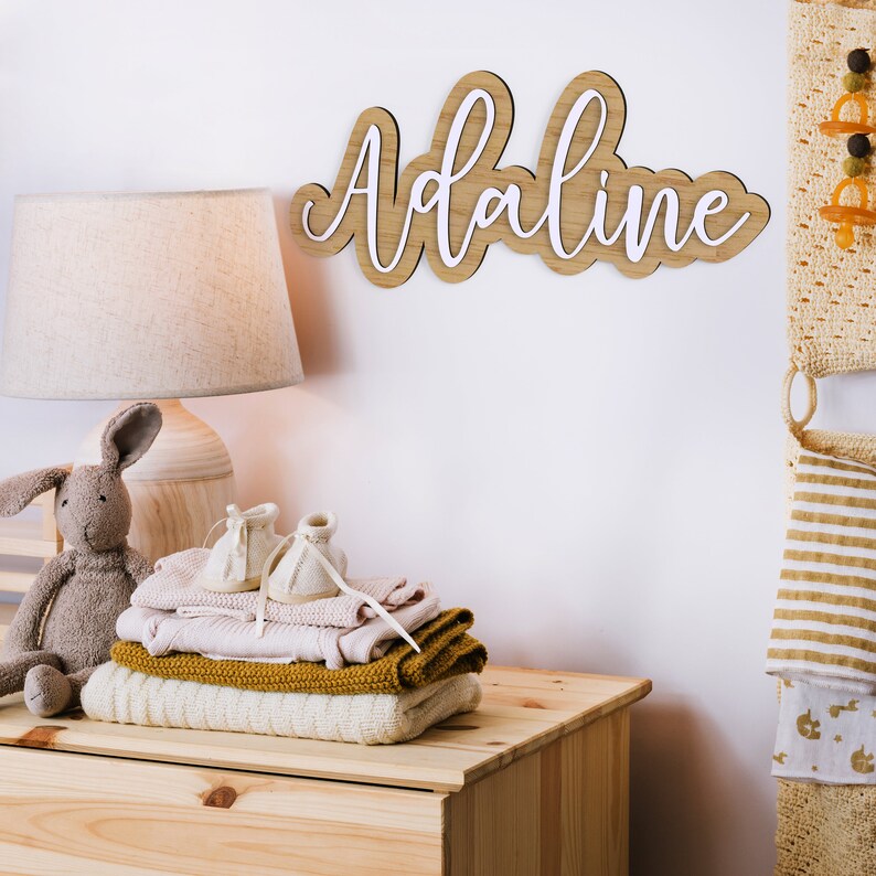 Baby Shower Sign, Baby Room Decor, Baby Name Sign, Wall Decor, Birthday ...