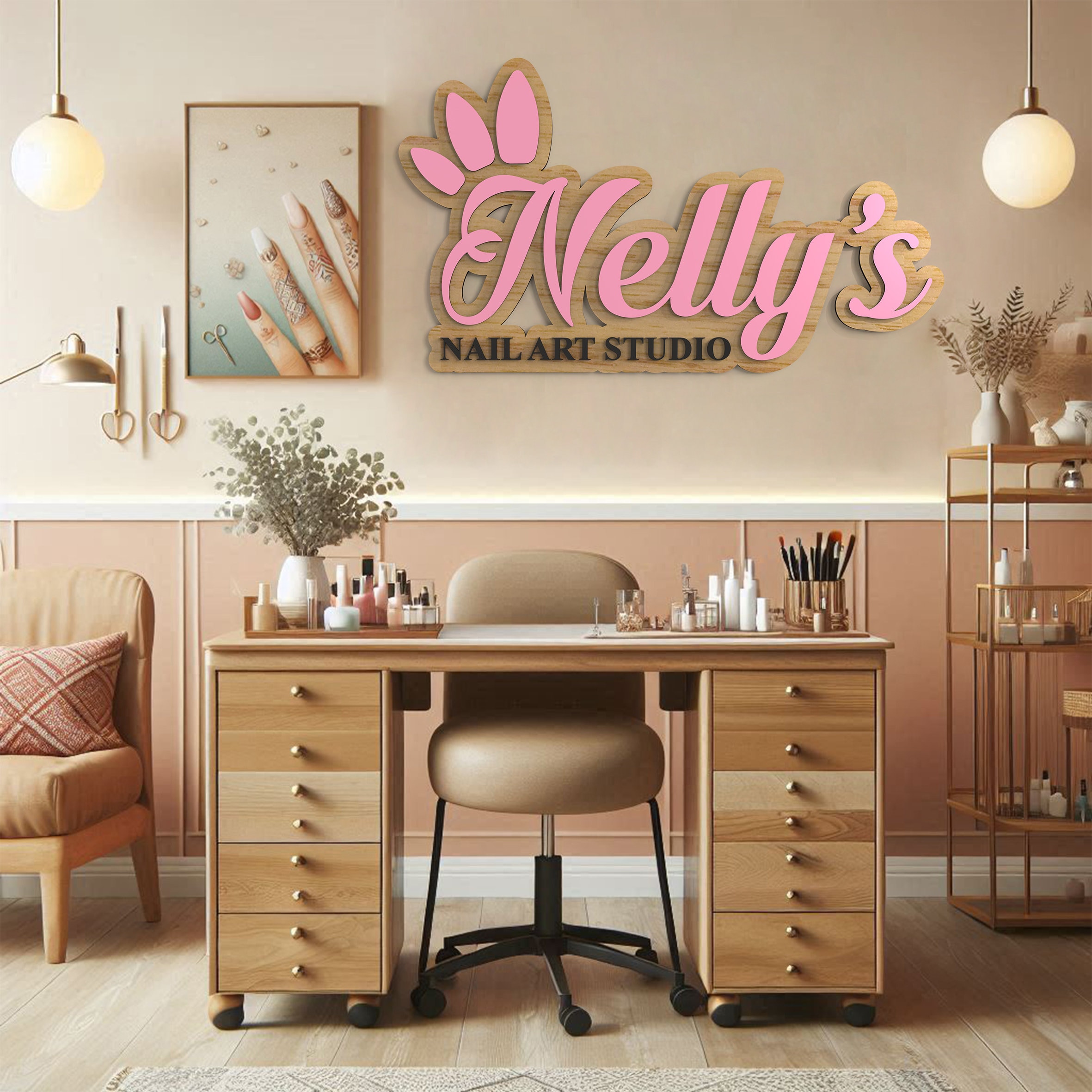 Wooden Company Name, Custom Design Business Sign, Wood Name Sign, Store ...