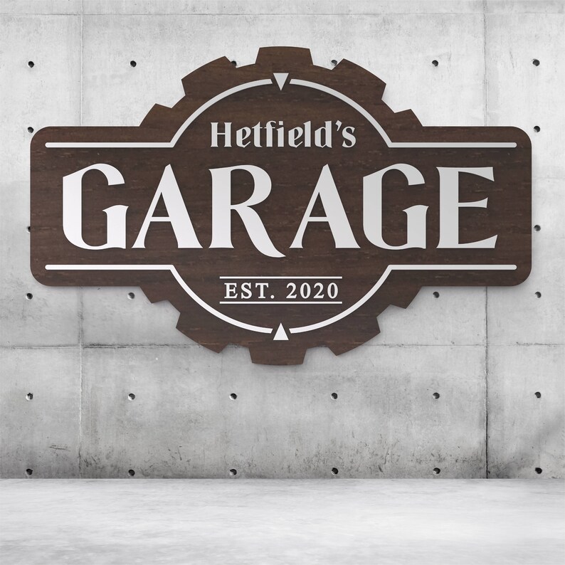 Garage Decor, Man Cave Sign, Housewarming Gift, Gift for Dad, Custom ...