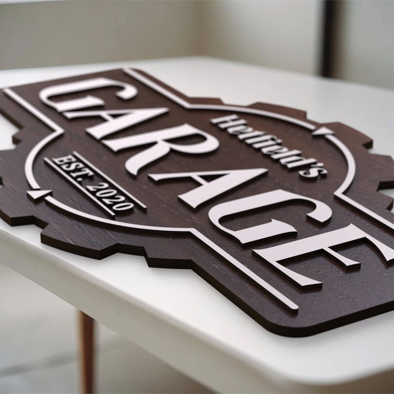 Garage Decor, Man Cave Sign, Housewarming Gift, Gift for Dad, Custom ...