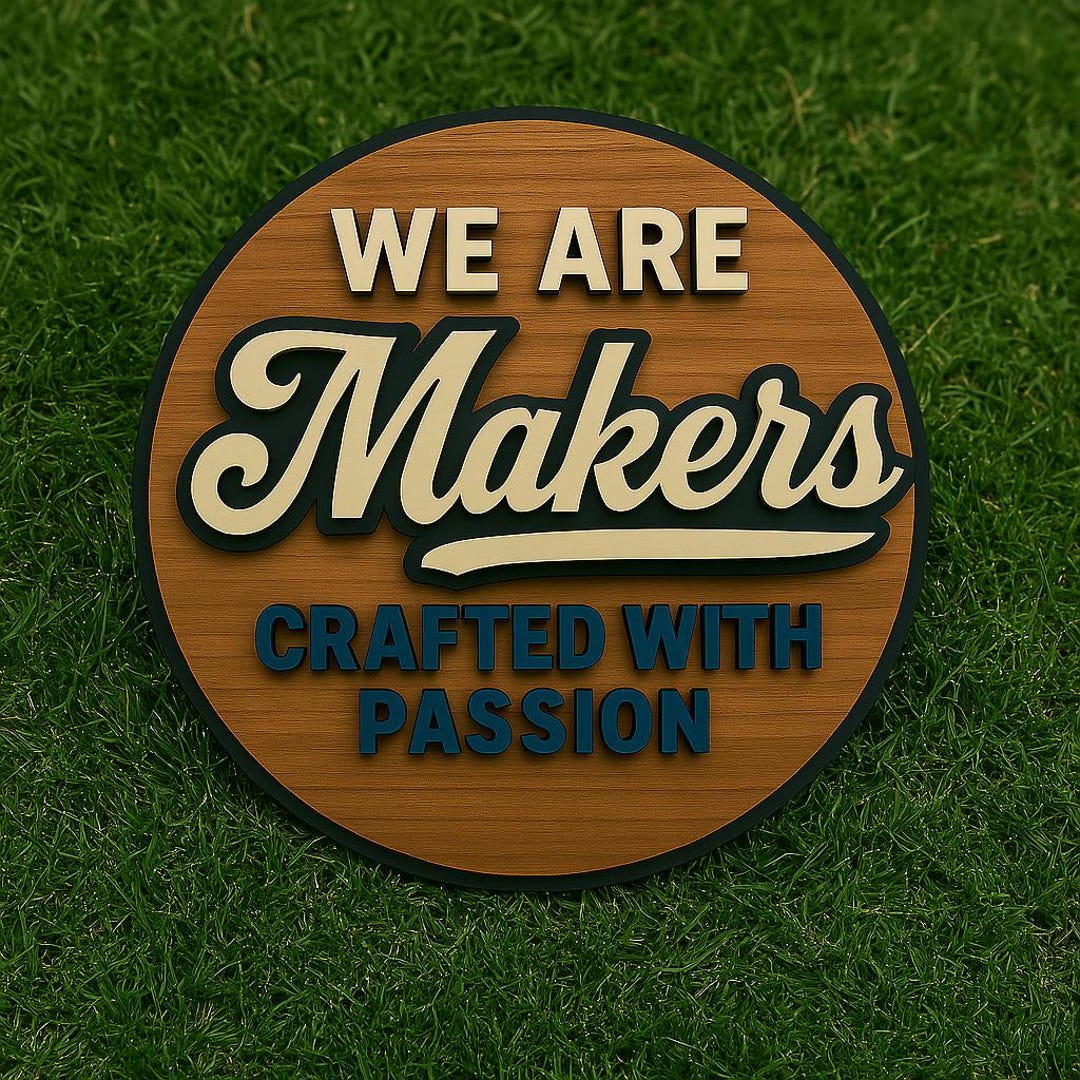 Handmade 3D Wood Company Sign for Wall, Custom Shop Logo Sign ...