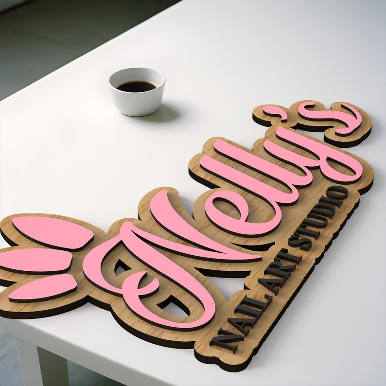 Wooden Company Name, Custom Design Business Sign, Wood Name Sign, Store ...