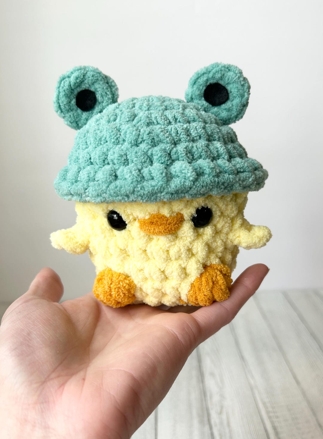Stuffed Plush Duck Toy: Colorful Handmade Cuddly Plushie - Etsy