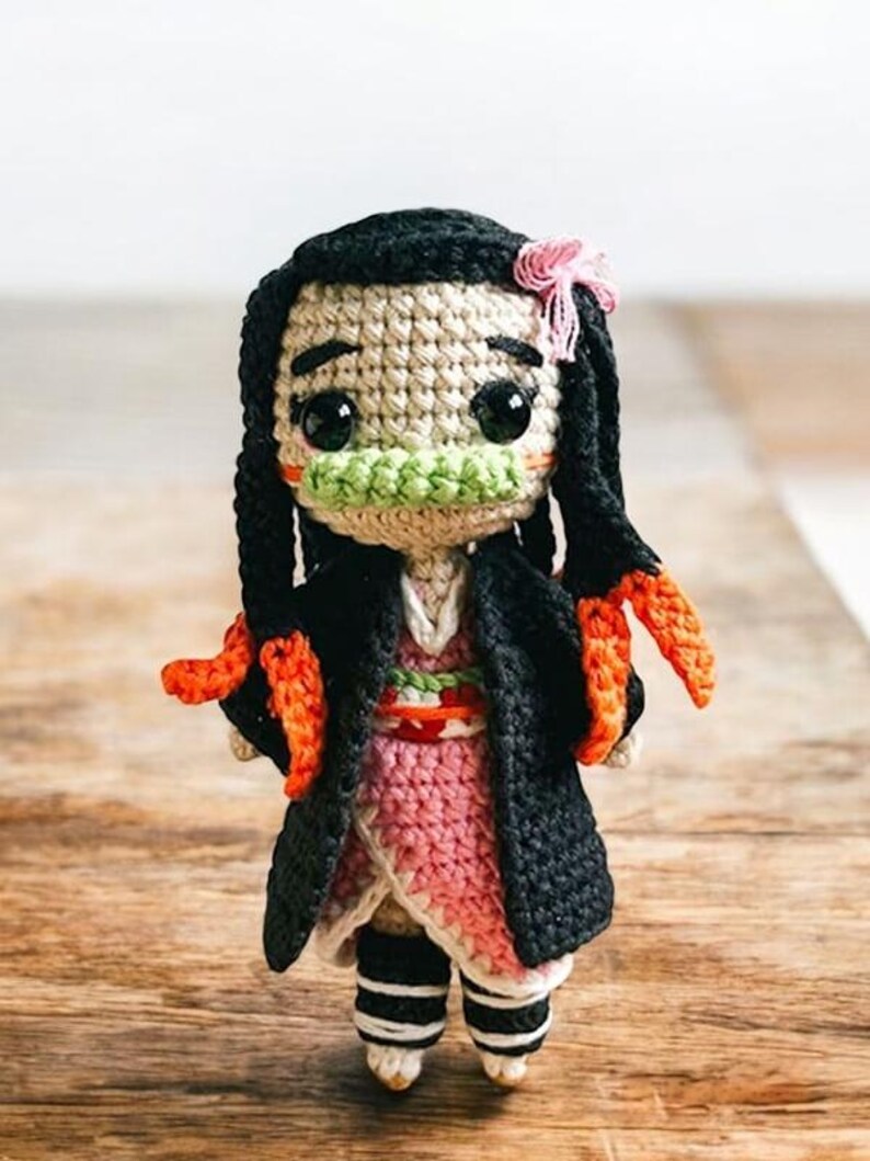 Nezuko Doll Amigurumi Pattern - Etsy