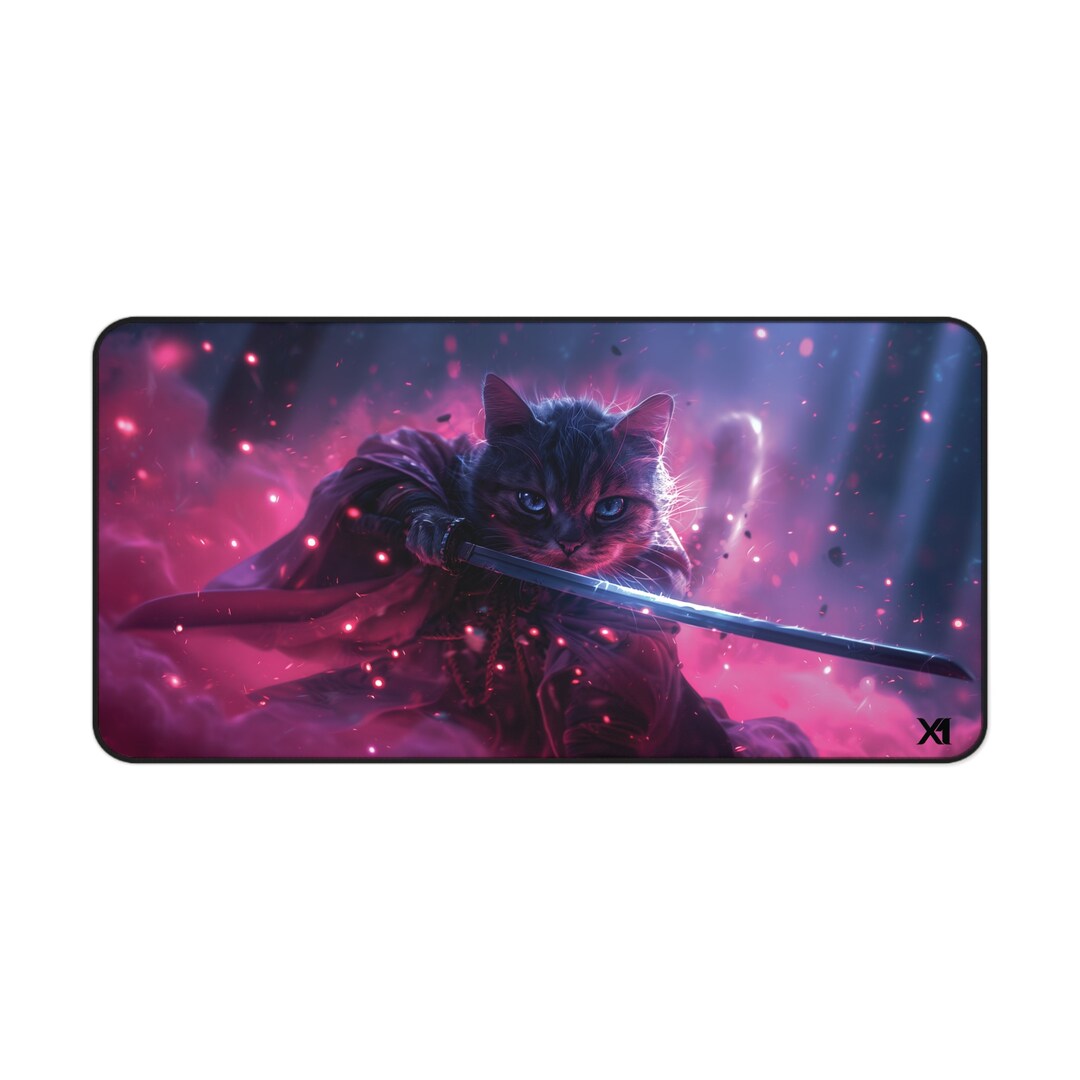X1 Designs - Sameowrai Kiri , Samurai Cat Print Mouse Pad - Etsy