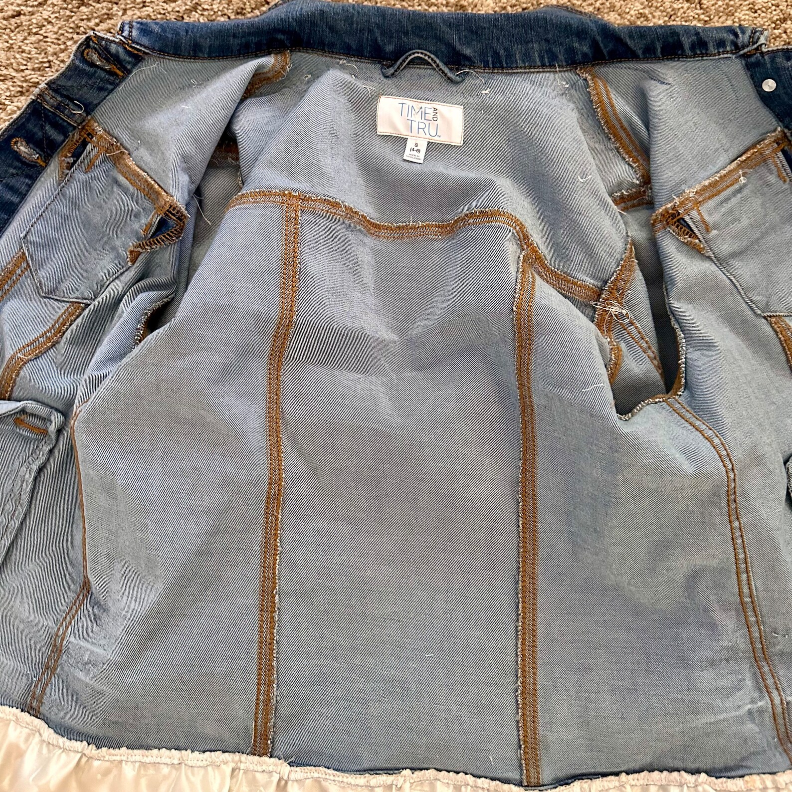 VICTORIAN COWGIRL Reworked Denim Jean Jacket Has Vintage Trim, Lace and ...