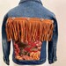 Little Girl's Western Cowgirl Upcycled SOHO BLUE Denim Jean Jacket ...