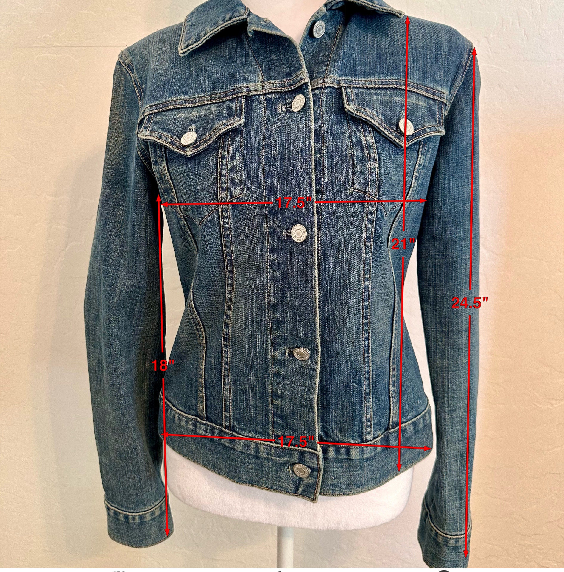 Refashioned Gap Denim Jean Jacket Created by Chessie Olivia is Quality ...