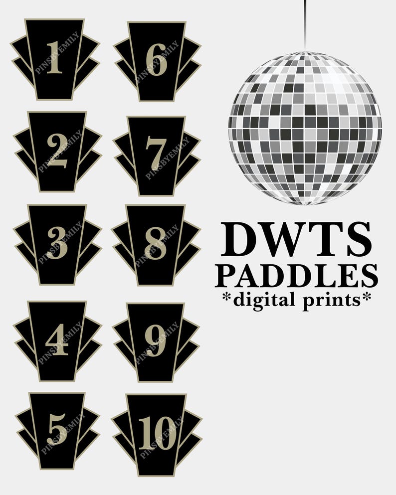 DWTS Judges Paddles - Dancing With the Stars - Judges - Digital ...