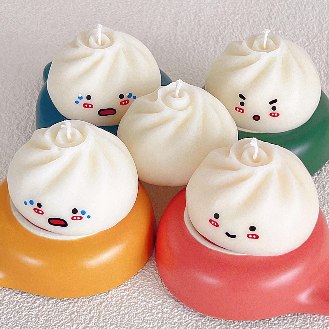 Steamed Bun Candle, Dumpling Candle, Dim Sum Candle, Food Shaped ...