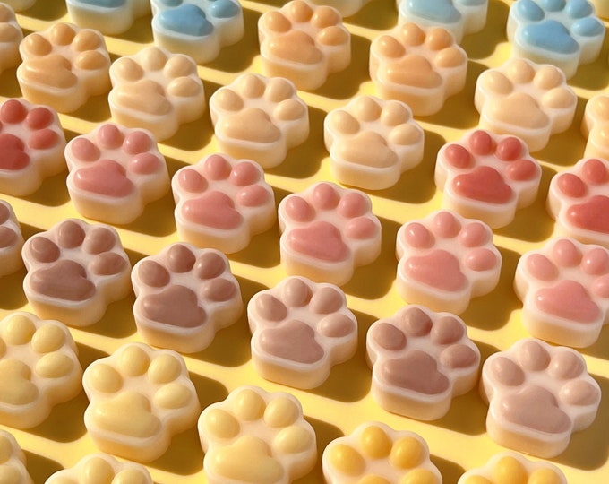 Paw Print Beeswax Melts Set of 10 Wax Melts Tarts Mascot School Spirit ...