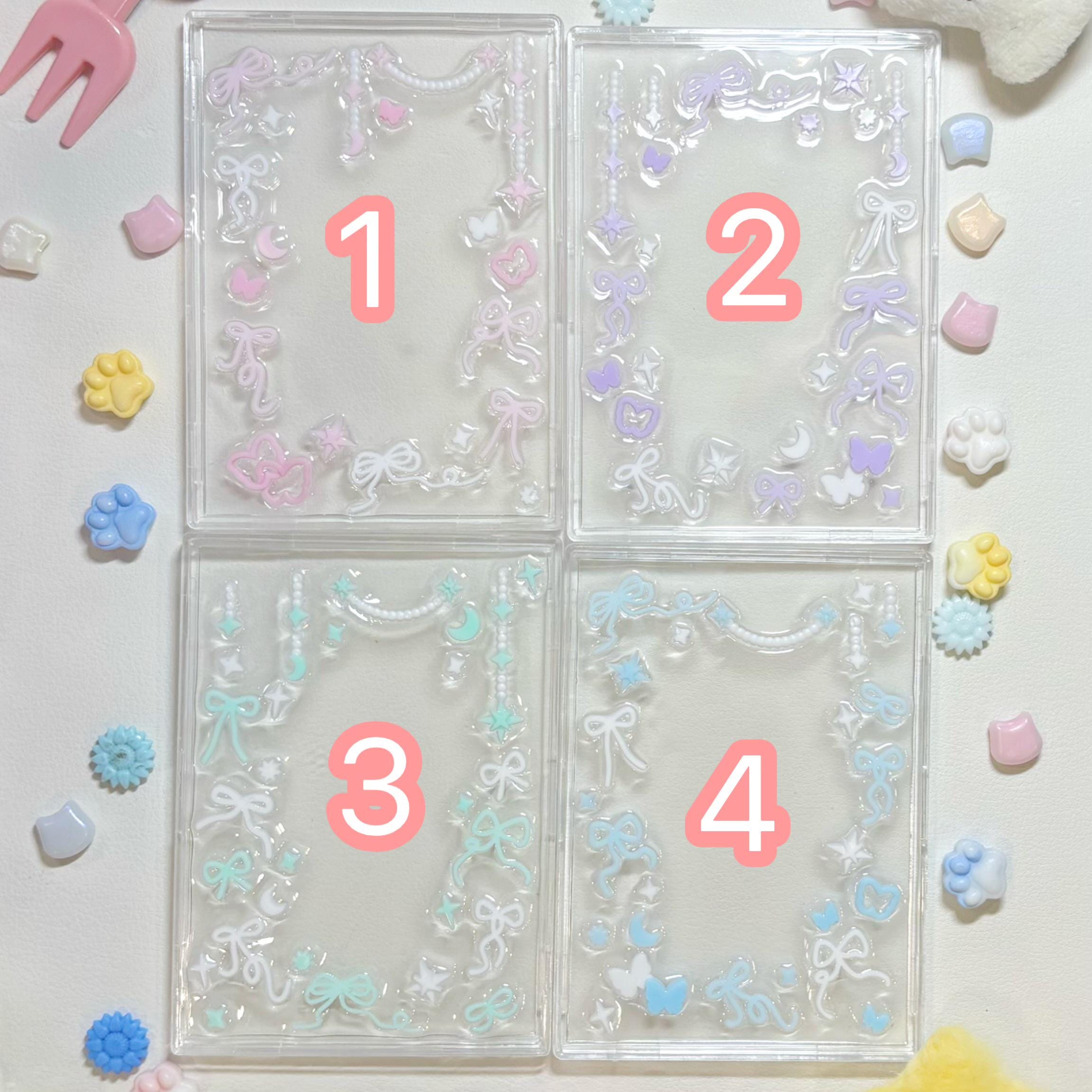 Custom Decorated Toploader | Photocard Holder | Coquette | Cute ...