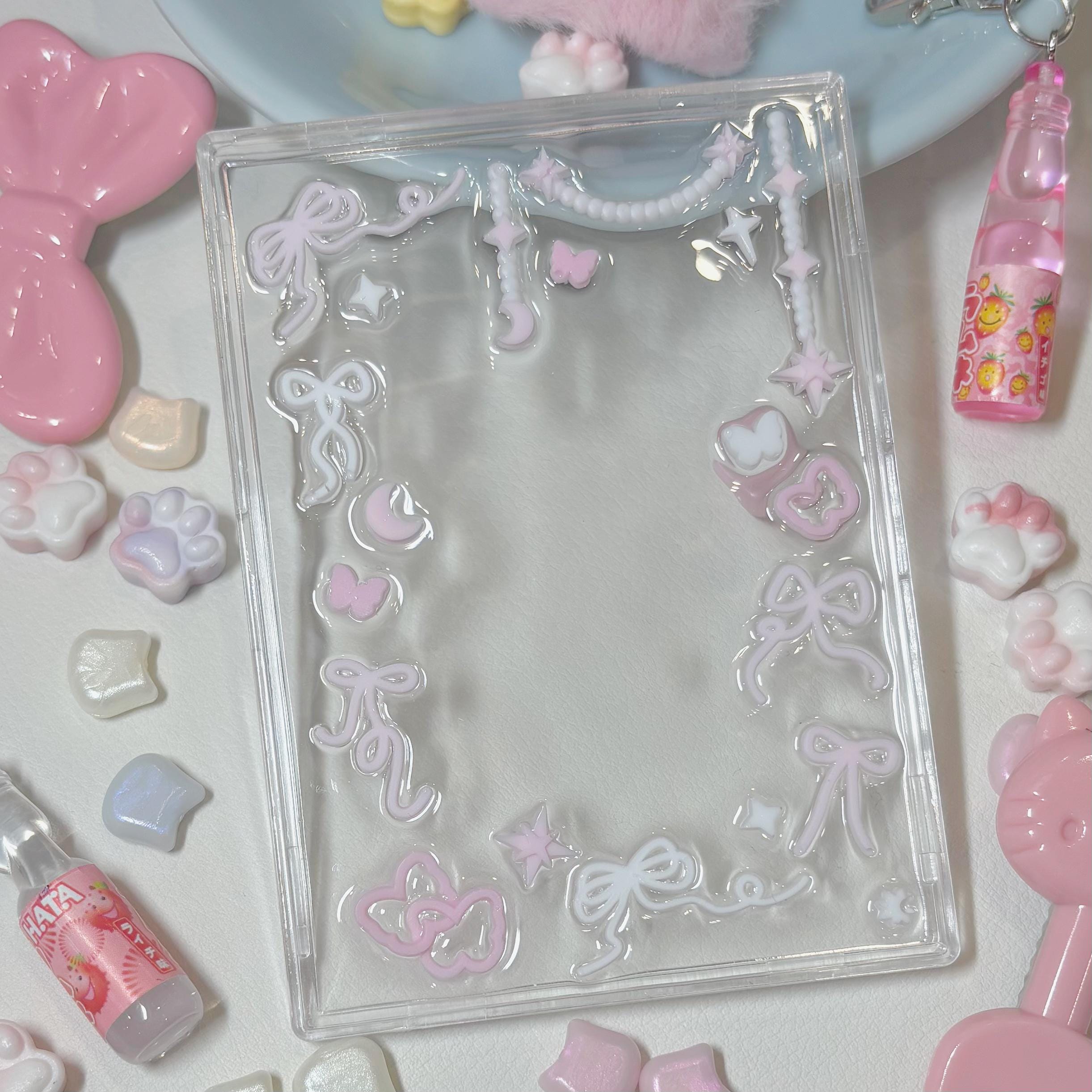Custom Decorated Toploader | Photocard Holder | Coquette | Cute ...