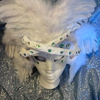 Biblically Accurate Angel Semi Blind Mask, Angel Face Piece, Winged ...