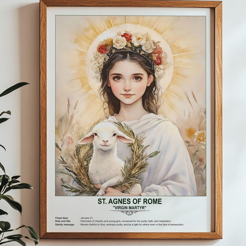 St Agnes is Patron Saint Of - Etsy