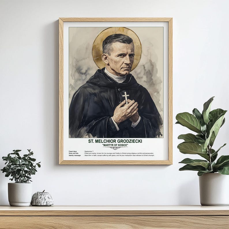 St. Melchior Grodziecki, Sacred Art, Religious Wall Art for Families ...