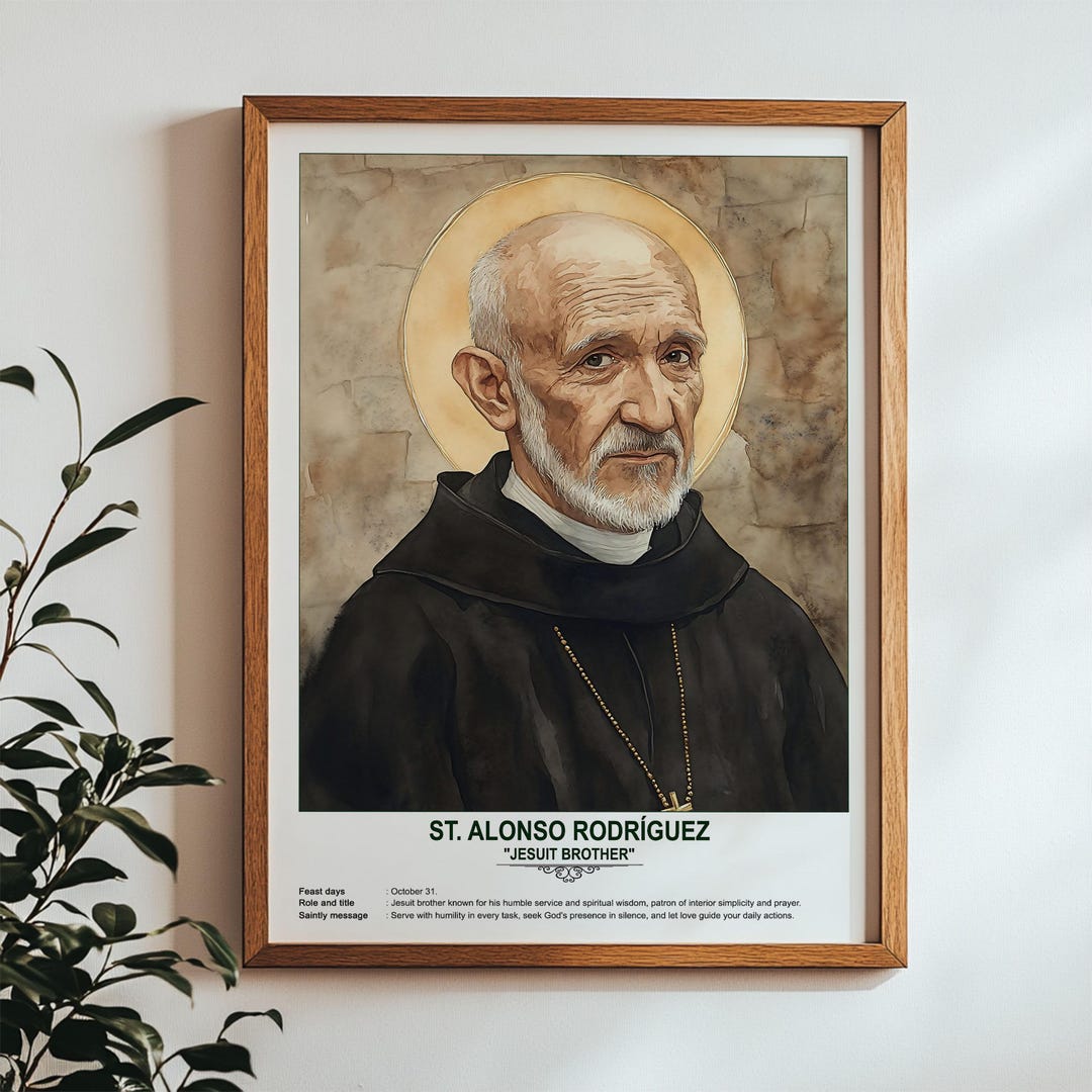 St. Alonso Rodríguez, Sacred Art, Religious Wall Art for Families ...