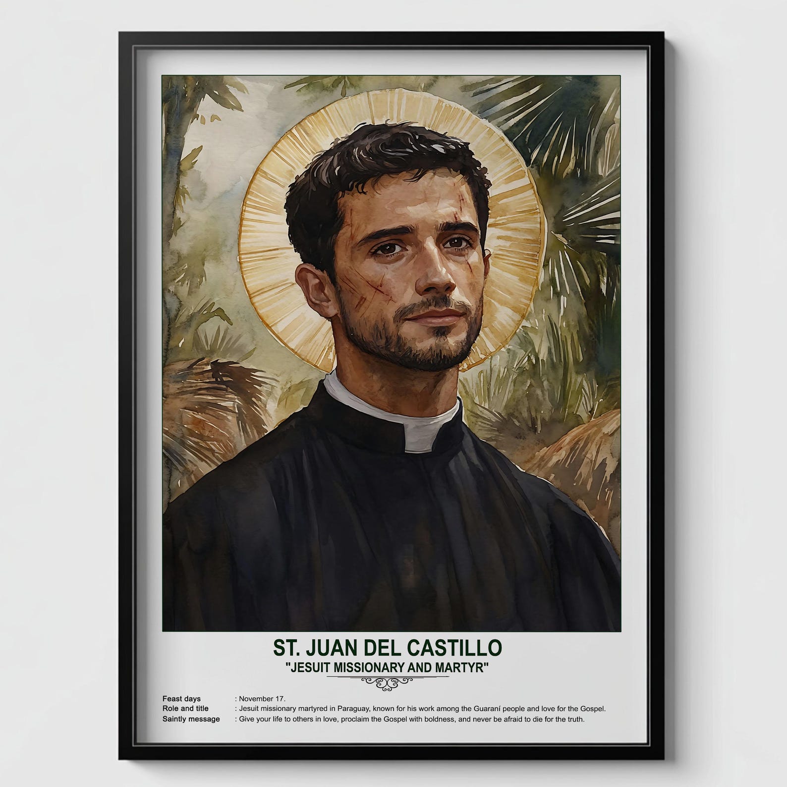 St. Juan Del Castillo, Sacred Art, Religious Wall Art for Families ...