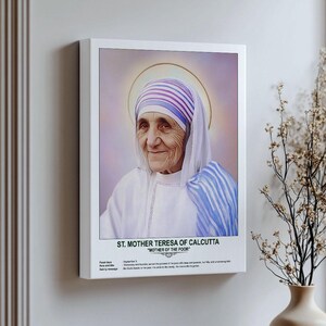 St. Mother Teresa of Calcutta, Sacred Art, Religious Wall Art for ...