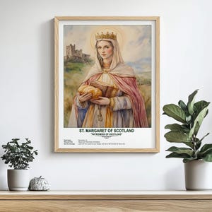 St. Margaret of Scotland, Sacred Art, Religious Wall Art for Families ...