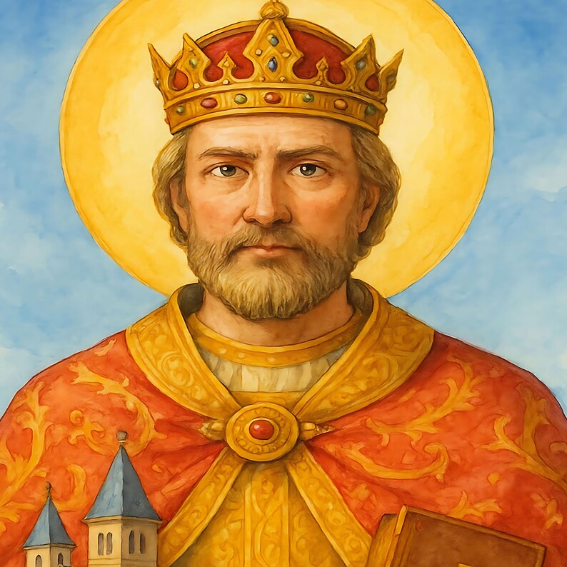 St. Henry II, Sacred Art, Religious Wall Art for Families, Patron Saint ...