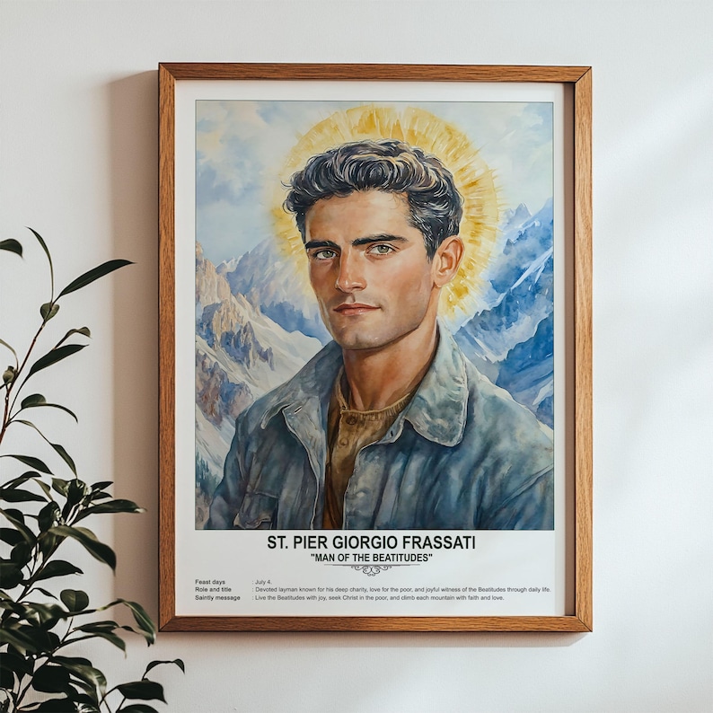 St. Pier Giorgio Frassati, Sacred Art, Religious Wall Art for Families ...