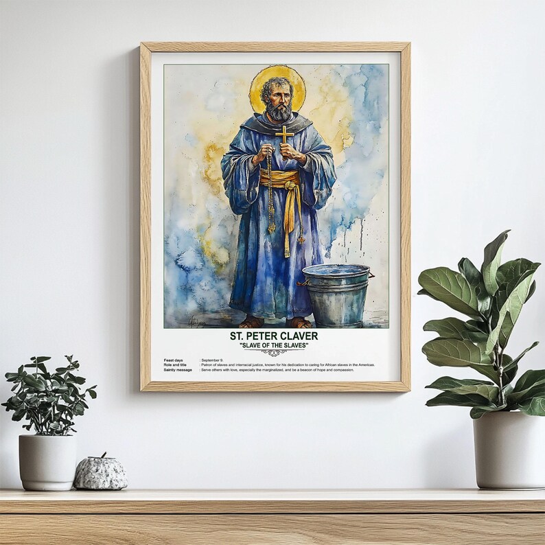 St. Peter Claver, Sacred Art, Religious Wall Art for Families, Patron ...