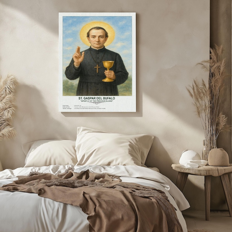St. Gaspar Del Bufalo, Sacred Art, Religious Wall Art for Families ...