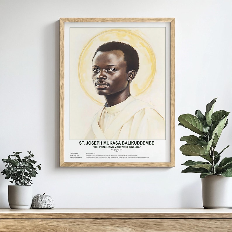 St. Joseph Mukasa Balikuddembe, Sacred Art, Religious Wall Art for ...