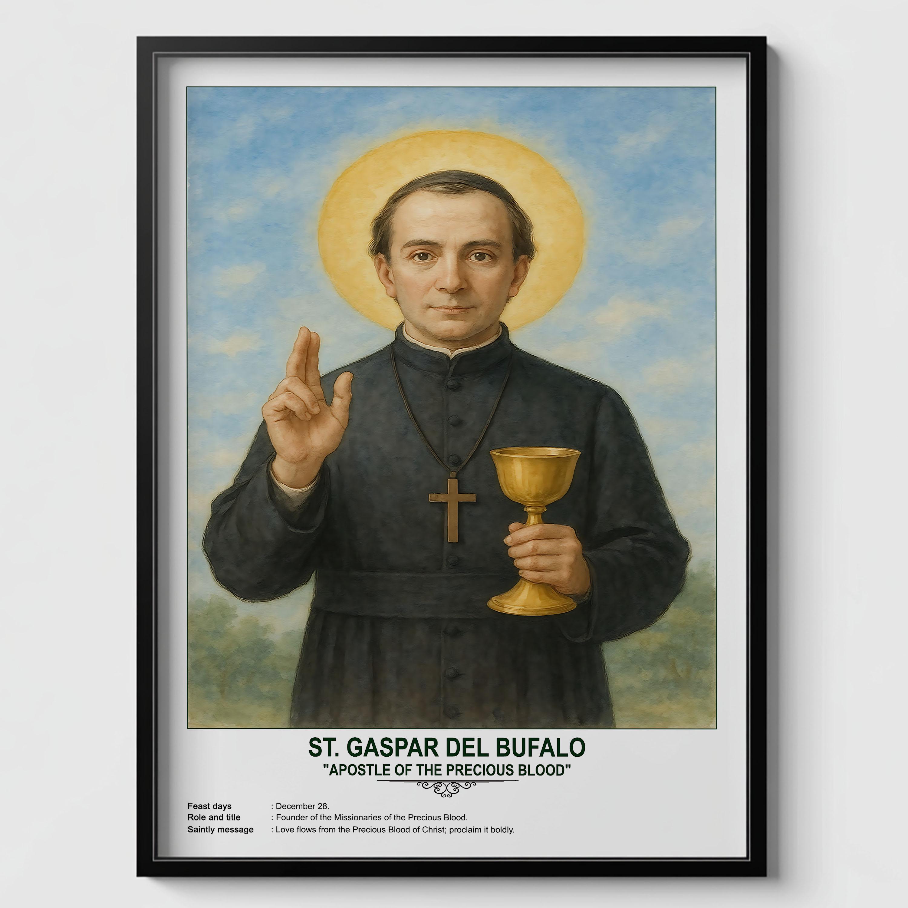 St. Gaspar Del Bufalo, Sacred Art, Religious Wall Art for Families ...