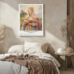 St. Margaret of Scotland, Sacred Art, Religious Wall Art for Families ...