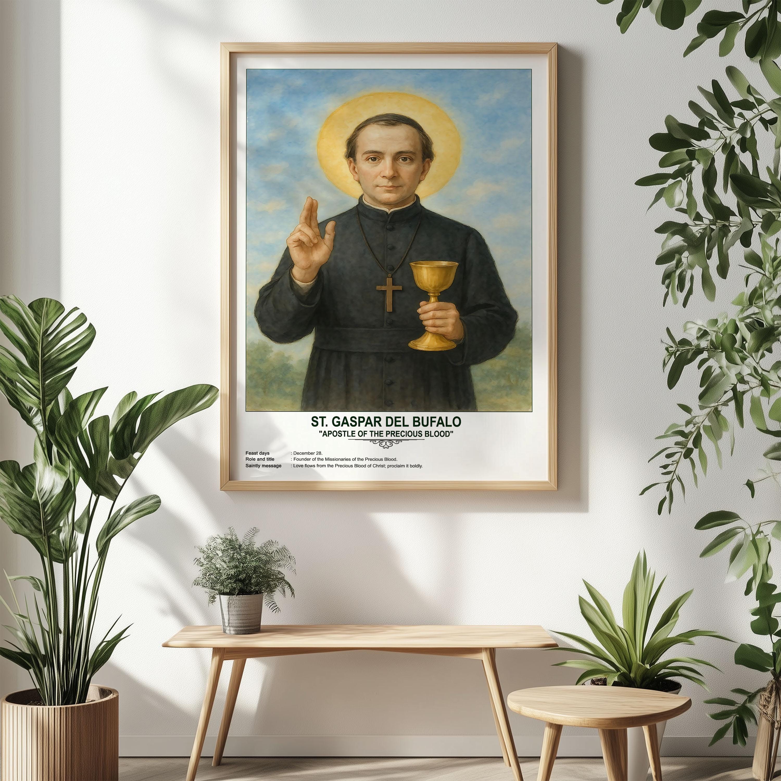St. Gaspar Del Bufalo, Sacred Art, Religious Wall Art for Families ...
