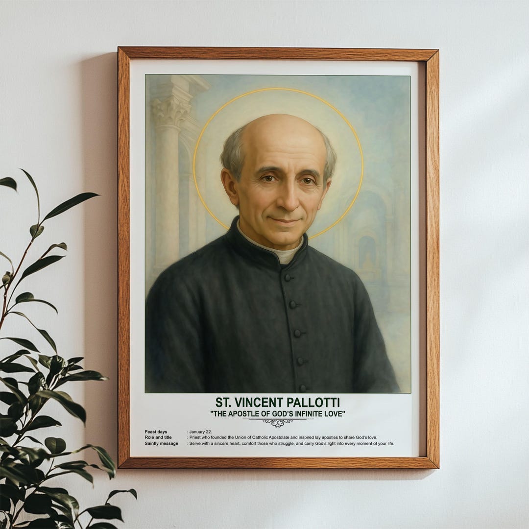 St. Vincent Pallotti, Sacred Art, Religious Wall Art for Families ...