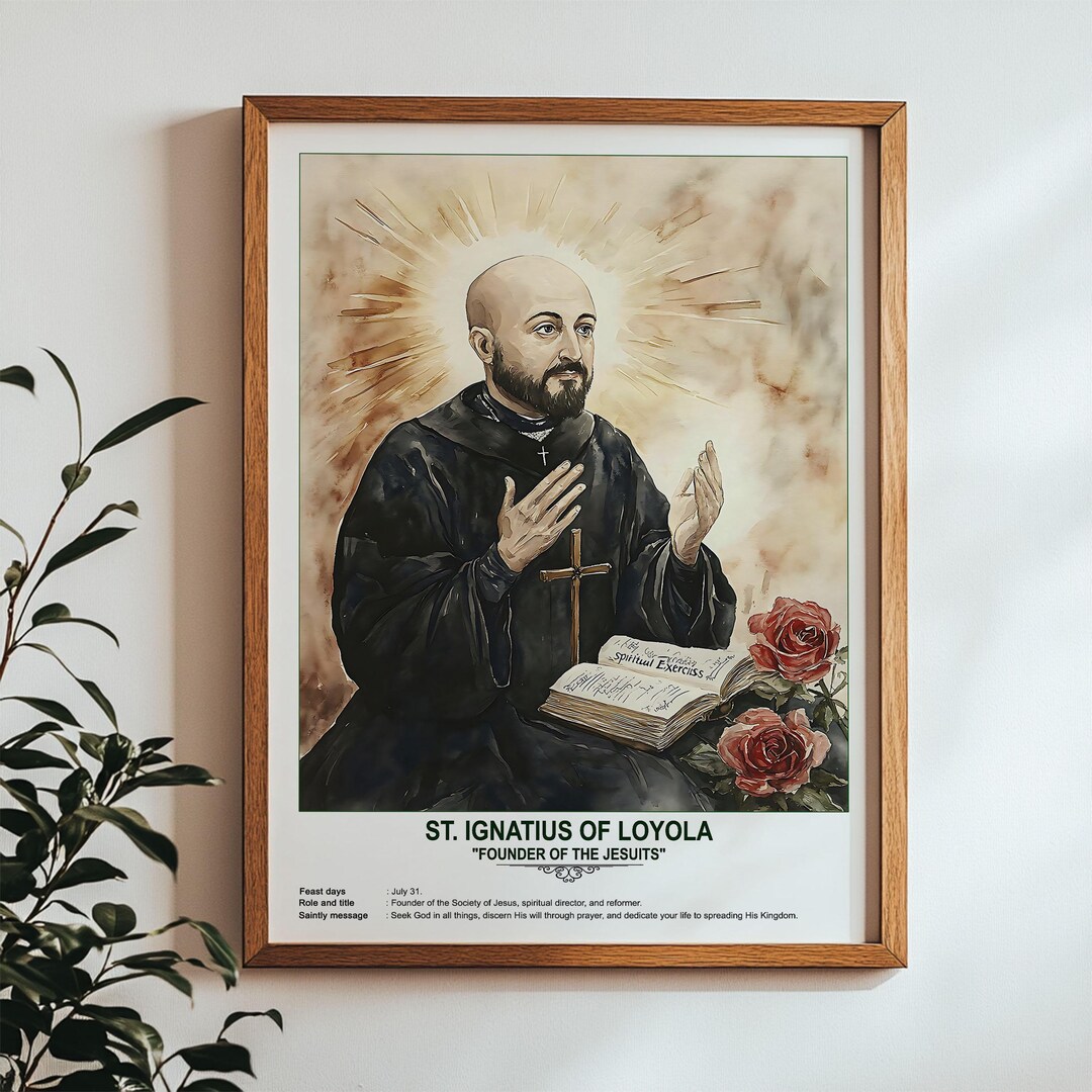 St. Ignatius of Loyola, Sacred Art, Religious Wall Art for Families ...