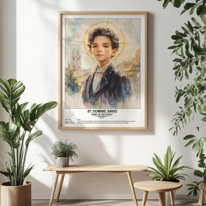 St. Dominic Savio, Sacred Art, Religious Wall Art for Families, Patron ...