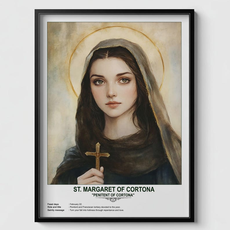 St. Margaret of Cortona, Sacred Art, Religious Wall Art for Families ...