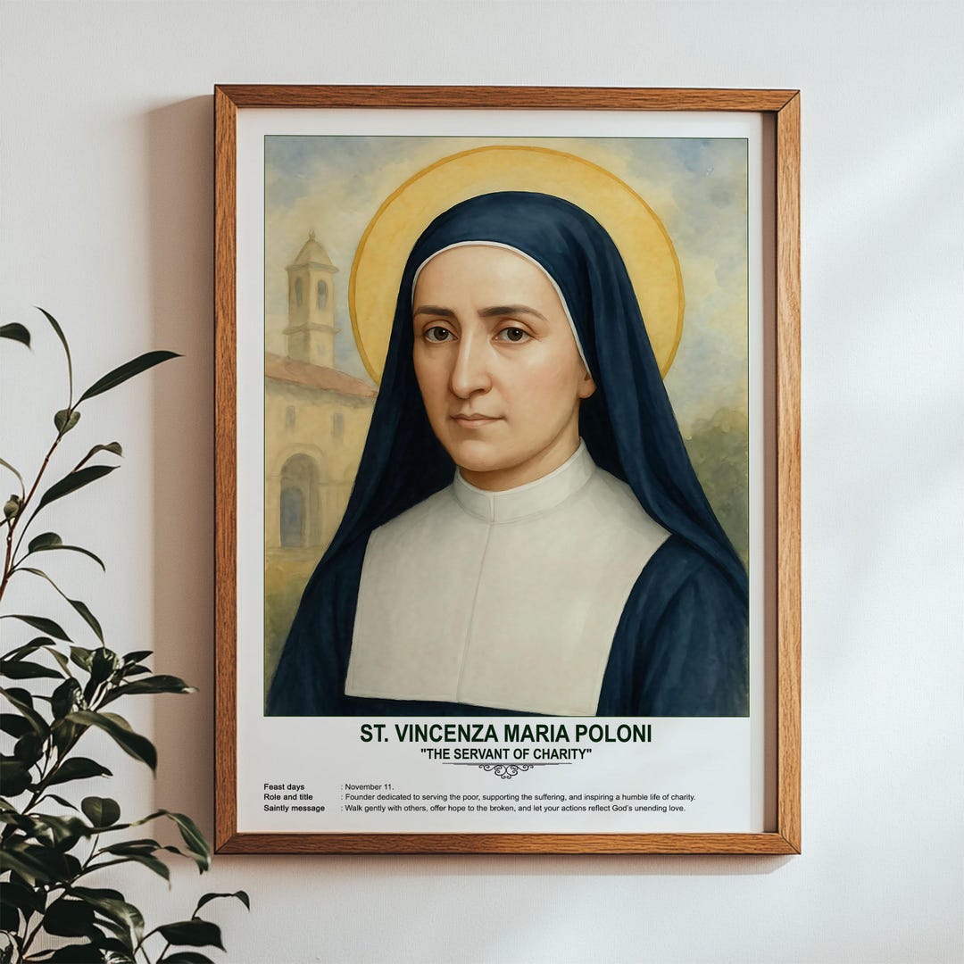 St. Vincenza Maria Poloni, Sacred Art, Religious Wall Art for Families ...