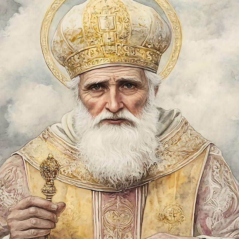 St. Nicholas of Myra, Sacred Art, Religious Wall Art for Families ...