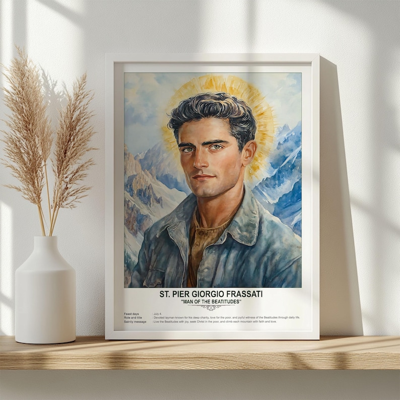 St. Pier Giorgio Frassati, Sacred Art, Religious Wall Art for Families ...