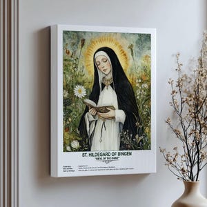 St. Hildegard of Bingen, Sacred Art, Religious Wall Art for Families ...