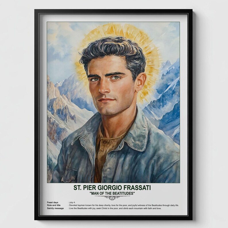 St. Pier Giorgio Frassati, Sacred Art, Religious Wall Art for Families ...