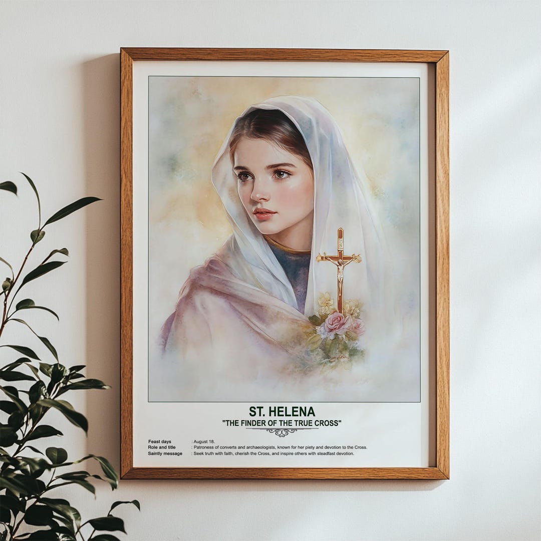 St. Helena, Sacred Art, Religious Wall Art for Families, Patron Saint ...