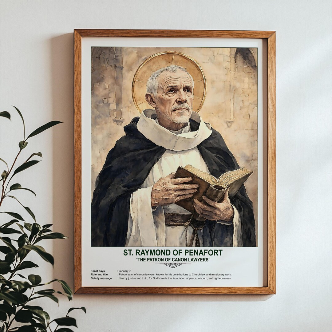 St. Raymond of Penafort, Sacred Art, Religious Wall Art for Families ...