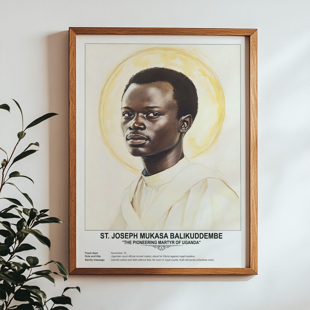 St. Joseph Mukasa Balikuddembe, Sacred Art, Religious Wall Art for ...