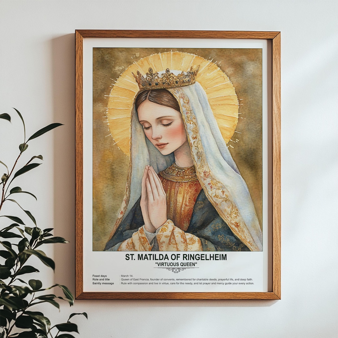 St. Matilda of Ringelheim, Sacred Art, Religious Wall Art for Families ...