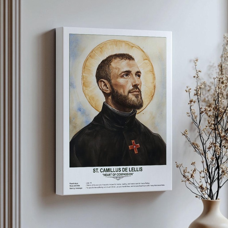 St. Camillus De Lellis, Sacred Art, Religious Wall Art for Families ...